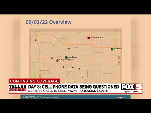 Telles Murder Trial: Robert Telles cell phone data being questioned