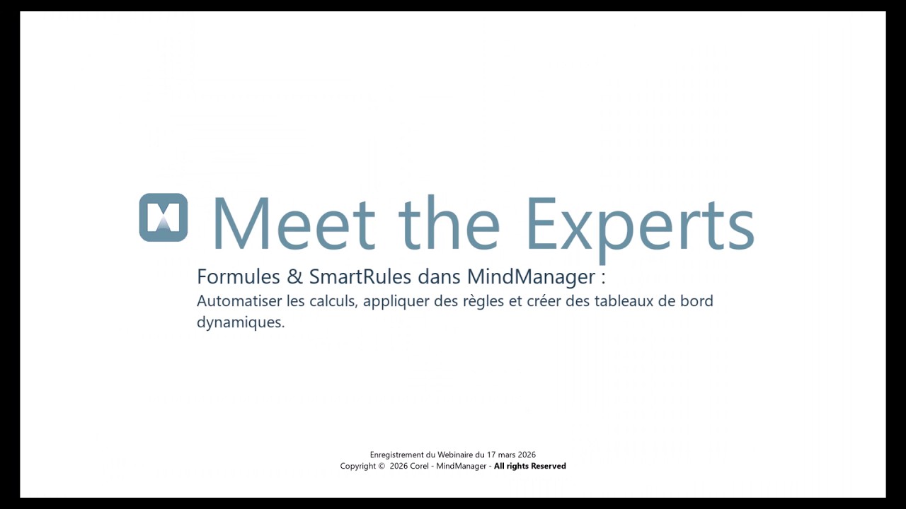Formules & SmartRules dans MindManager