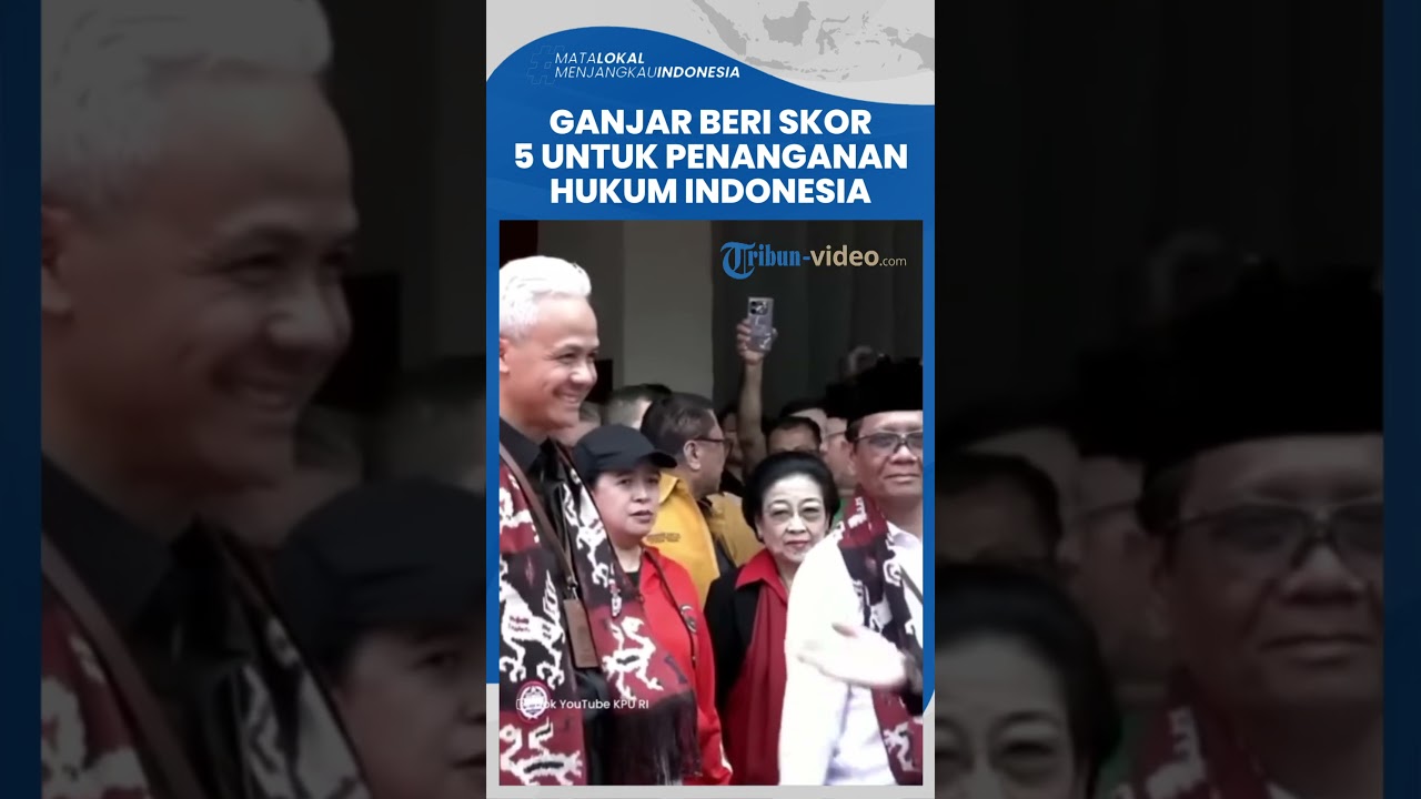 Ganjar Kritik Penegakan Hukum Era Jokowi Yang Dikomandoi Cawapresnya