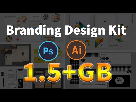 Branding Design Kit Download In PSD AI JPG Files |English| |Photoshop Tutorial|