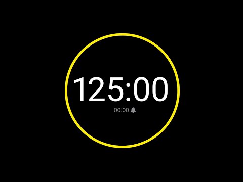 125 Minute Countdown Timer with Alarm / iPhone Timer Style
