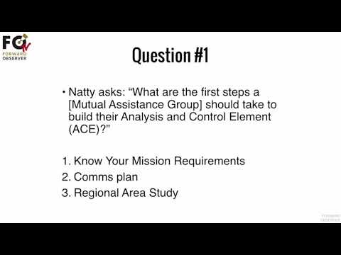 Forward Observer: SHTF Intelligence Q&A Part I – Lower Valley Assembly