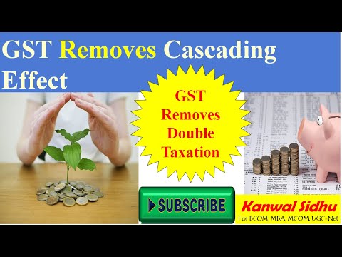 Cascading Effect | Double Taxation | GST Removes Cascading Effect | GST | MCOM | BCOM