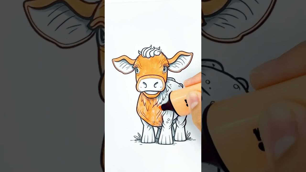 Cow Coloring Pages  Relaxing Coloring Session with Cows short