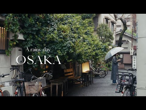 Rainy Day in Osaka City 🌧️ hidden gem cafe in Nakazakicho 🌿 walk around Osaka station