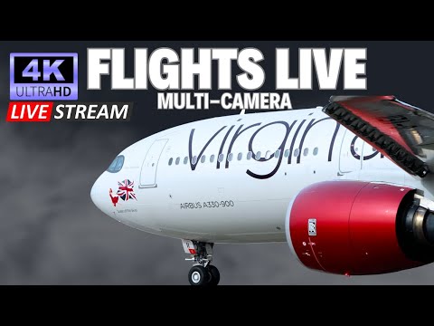 4K Multi-Cam Manchester Airport Live Aviation 🔴 #live #planes #flights