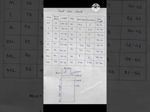 women's kurti size chart | kurti plazzo size chart | xl क्या hai ? XXL क्या Hota Hai?#kurti