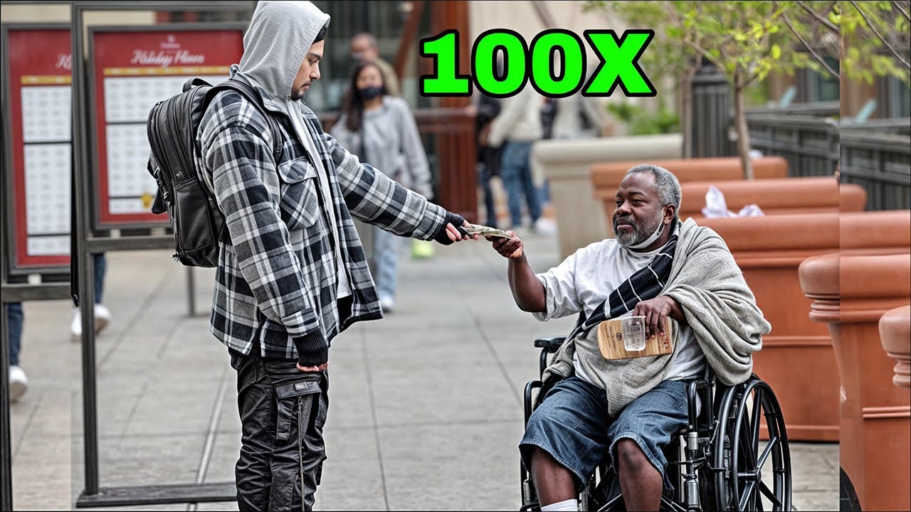 Asking Strangers For Money, Then Giving Them 100x What They Give Me! (MUST WATCH)