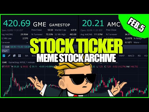 MEME STOCK LIVE TICKER π #GME #AMC #BB #NOK π LOSING MONEY IN REAL TIME!