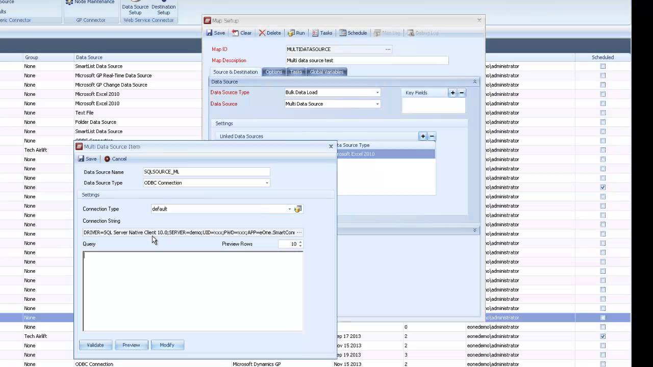 Multi Data Source Example - SmartConnect