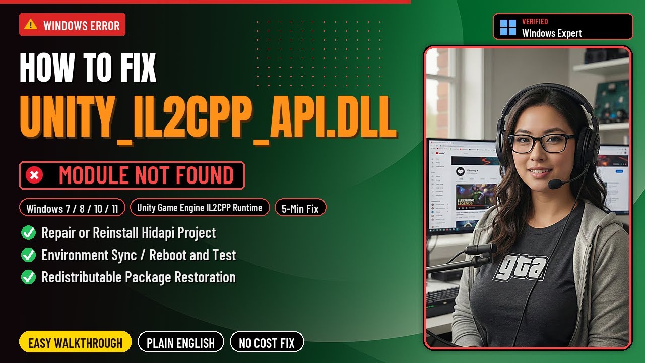 unity_il2cpp_api.dll Error? Fix Unity Mod!