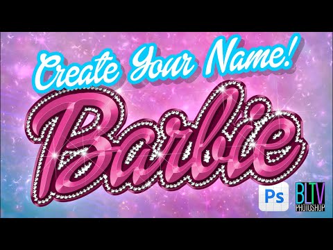 Photoshop: Give a Child a Gift of her or his NAME in the style of Barbie or Ken! 😍