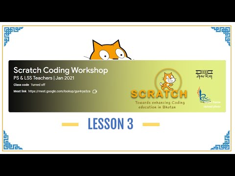 Lesson 3 - Creating an animation in Scratch