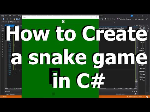 How to create a snake game in C#