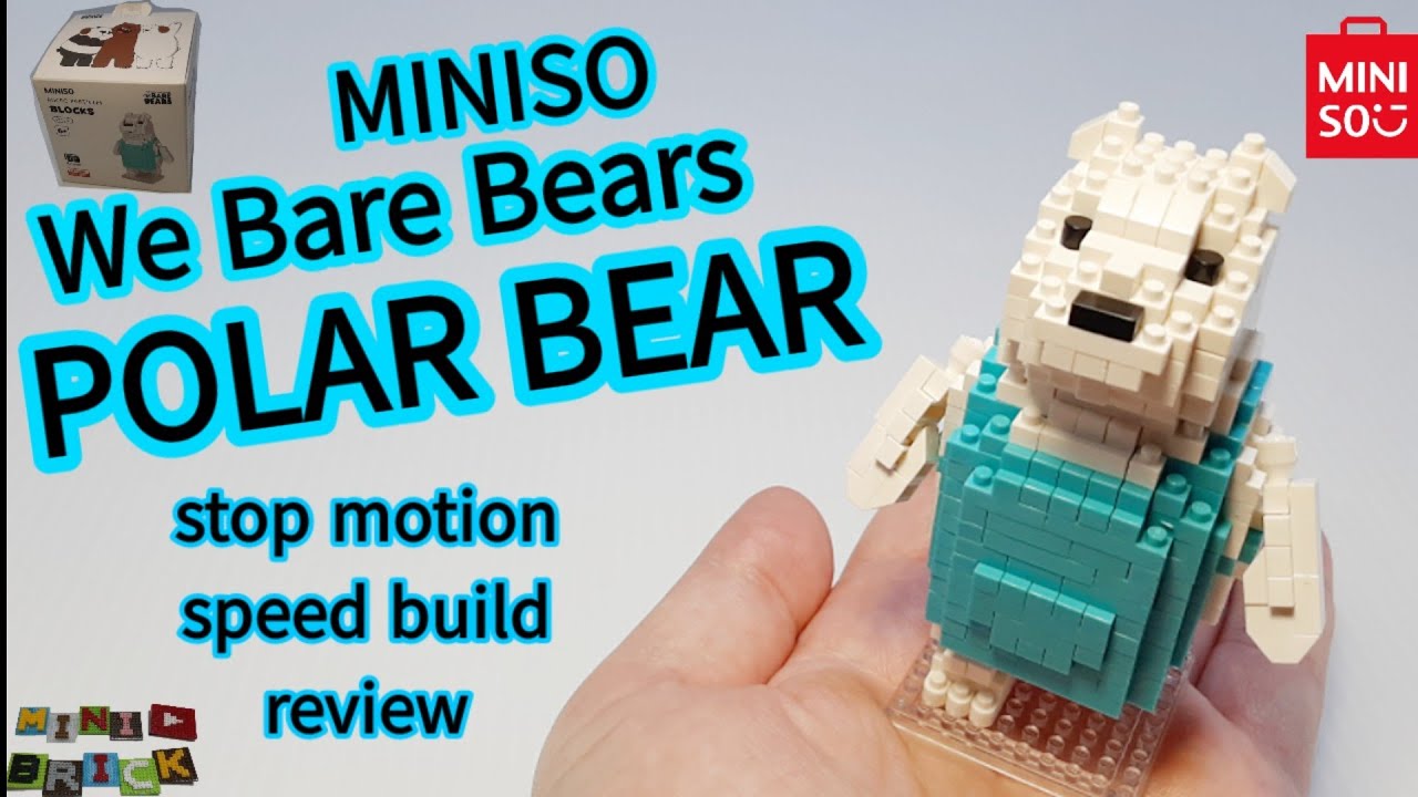 MINISO | We Bare Bears POLAR BEAR | stop motion speed build review