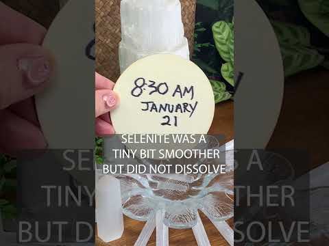 Does Selenite Dissolve In Water? #crystals #selenite
