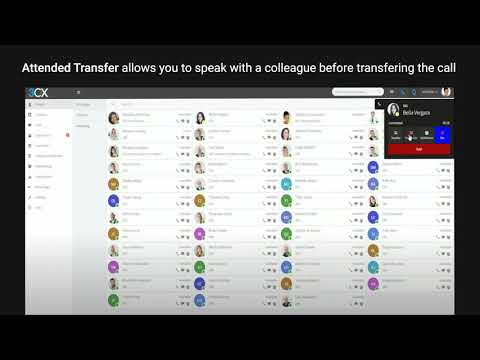 How to transfer a call on the 3CX Web Client Bipcom