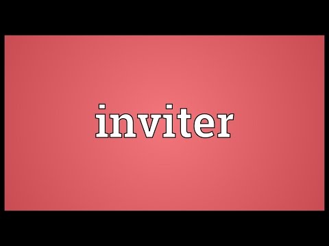 Inviter Meaning