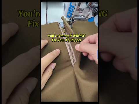 How to sew a fly front zipper trousers pants tutorial | #sewing #sewingtechniques #zipperpocket #diy