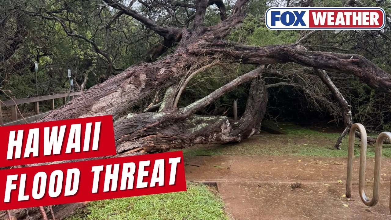 Hawaii Blasted By Rain And Wind, Flood Watch In Effect Through Monday
