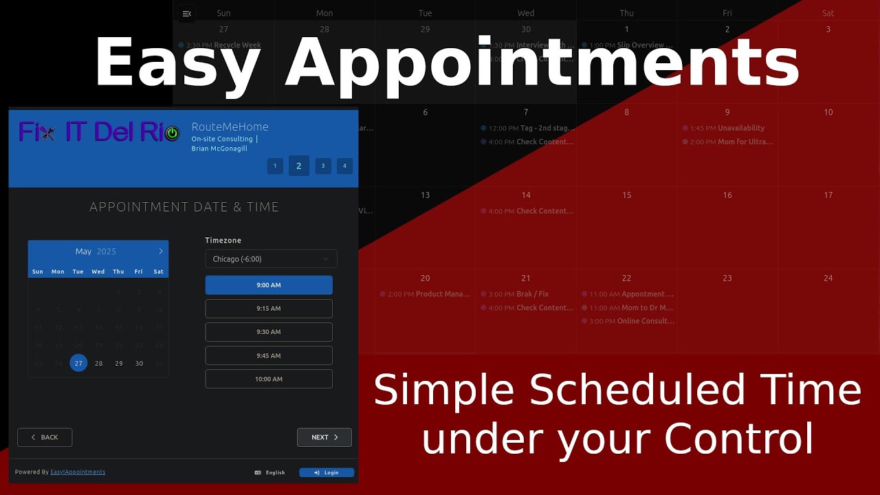 EasyAppointments - Open Source, Self Hosted alternative to Calendly and Cal.com.