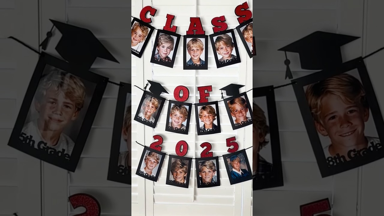 DIY Class of 2025 Graduation Banner #cricut #graduation #2025