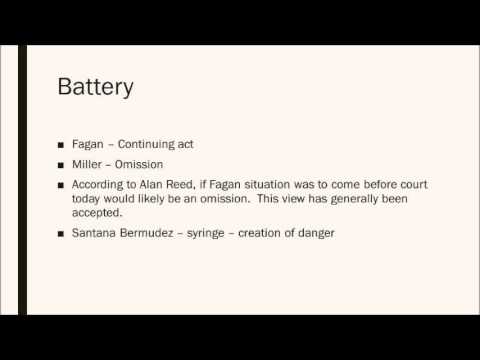 Criminal Law - Battery