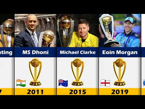 ICC Cricket World Cup Winning Captains List ! 2023 Cricket World Cup !