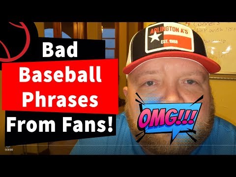 Bad Baseball Phrases, Terminology & Lingo; What do they Mean?