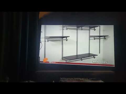 Menards Grovewood Laminate, Wire & Wood Closet System.