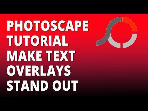 Photoscape Tutorial - Make text Overlays stand out with Photoscape