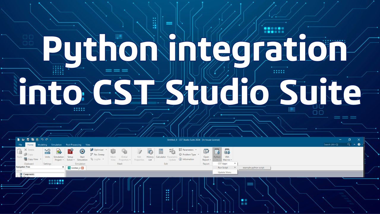 Learn about the Python integration into CST Studio Suite