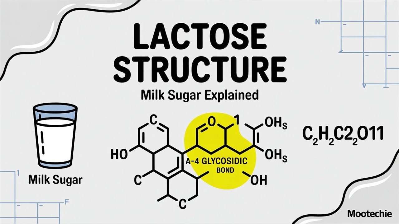 Lactose and Its Structure | Milk Sugar Explained | Dairy Technology