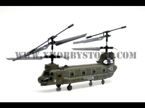 Syma S026G Mini Chinook 3CH RC Military Cargo Transport Helicopter w ...