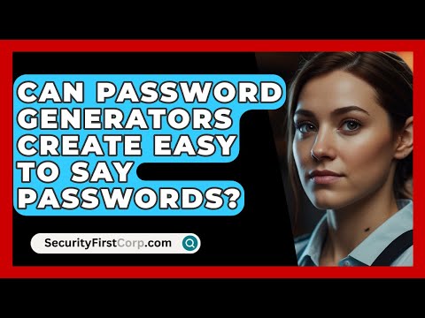 Can Password Generators Create Easy To Say Passwords? - SecurityFirstCorp.com