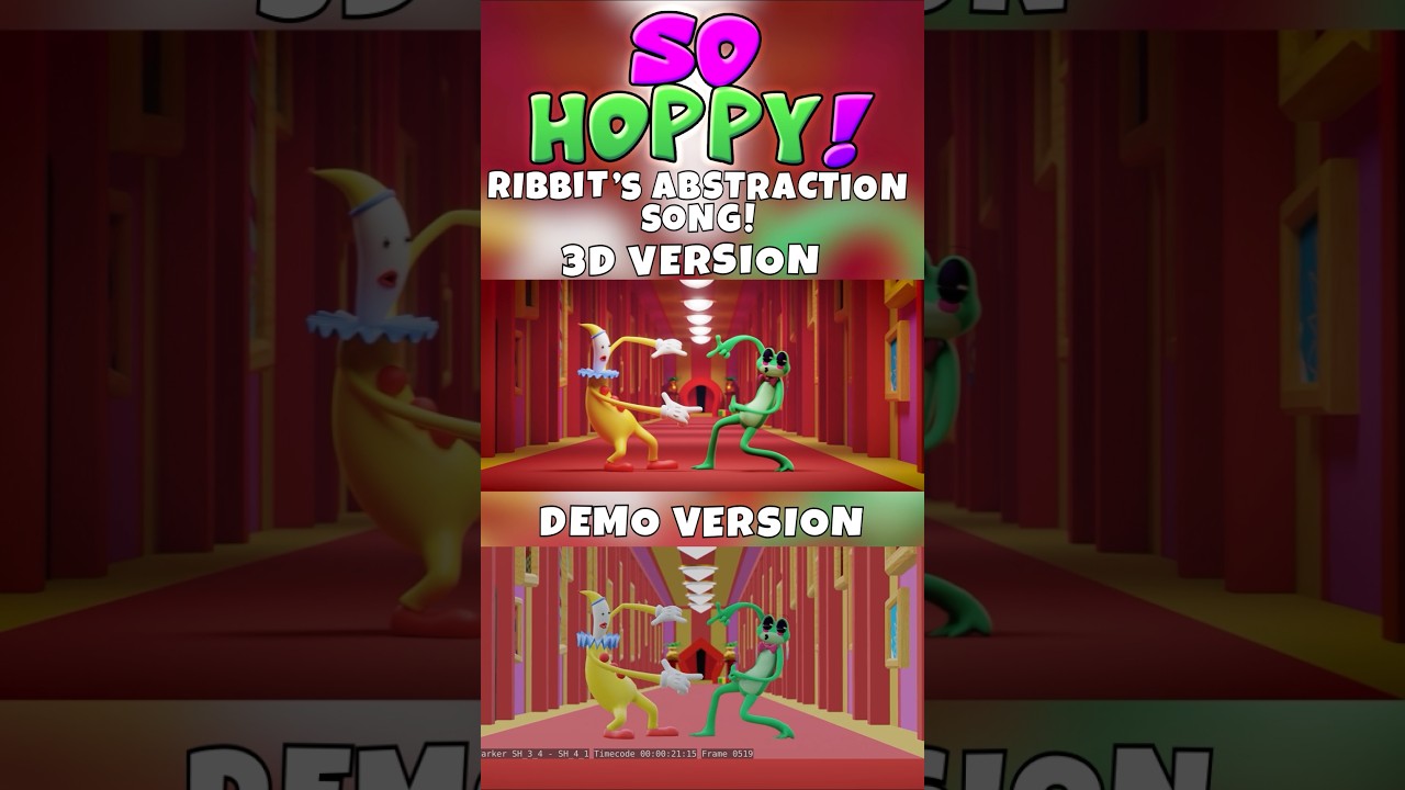 SO HOPPY! (Abstraction Song) Demo VS Final Kaufmo X Ribbit's LOVE STORY | The Amazing Digital Circus