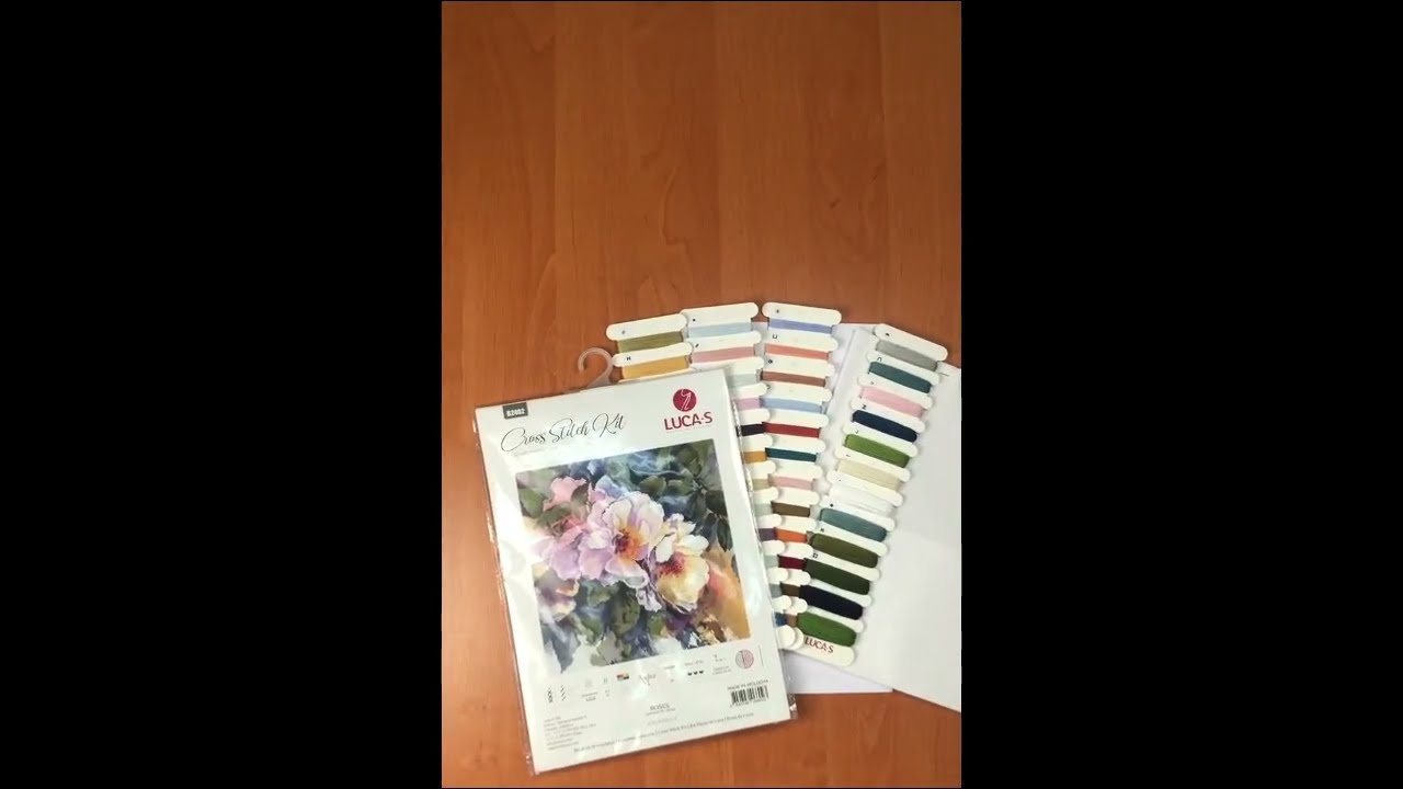 UNPACKING Cross-Stitch Kit “ROSES” Luca-S Gold (B2402)