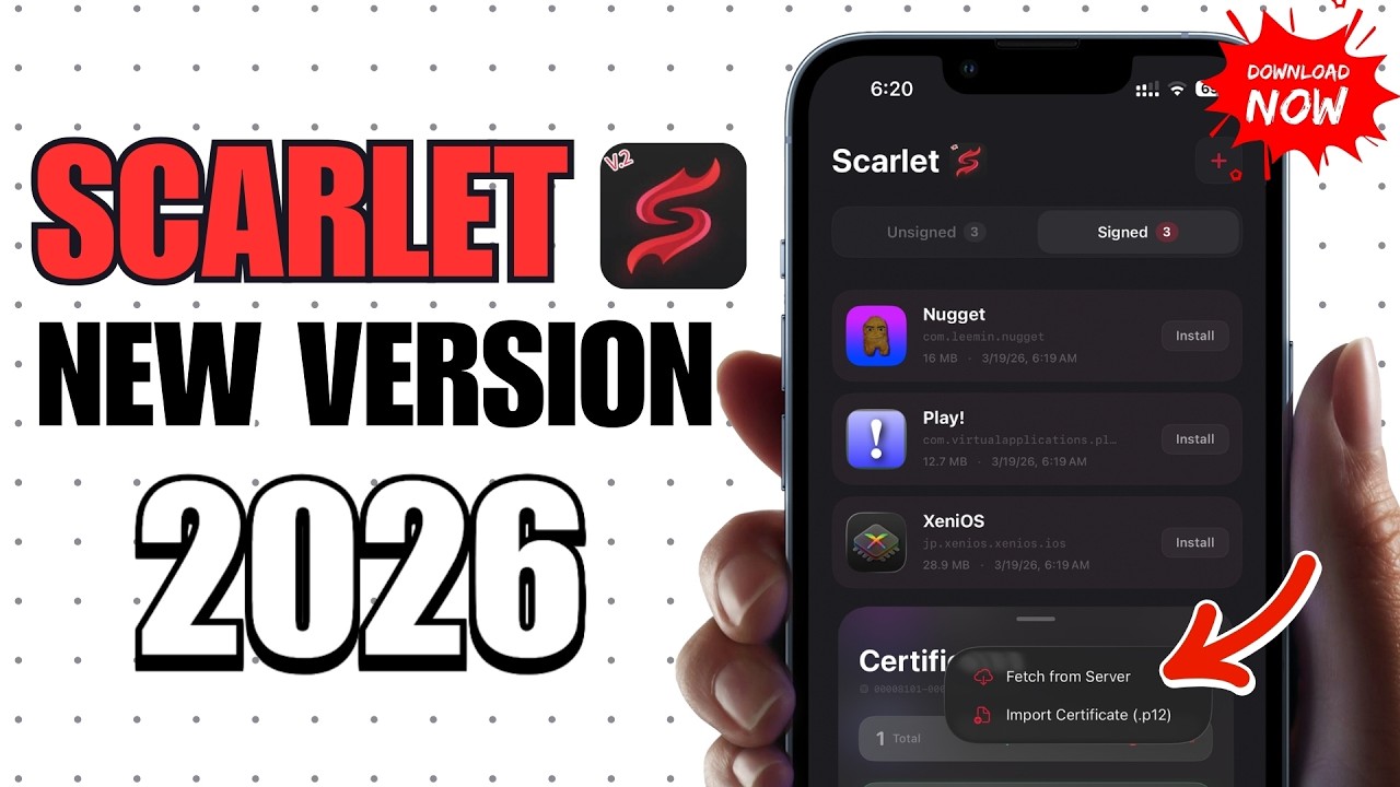 NEW Scarlet iOS 2026 | Install IPA Files on iPhone/iPad Using NEW Scarlet