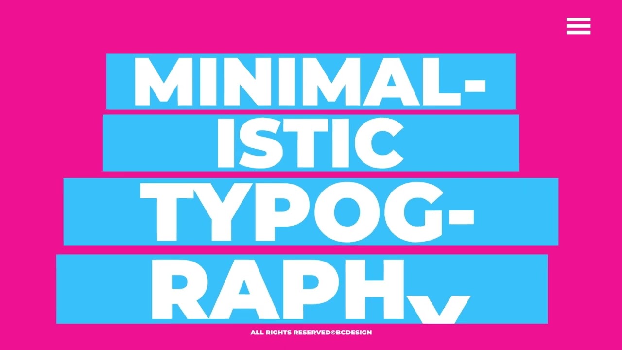 25 Minimal Typography Text Animations After Effects Template