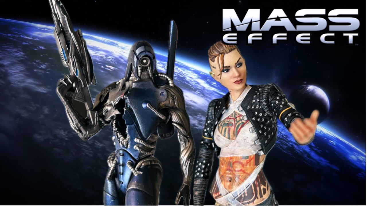 Mass Effect Dark Horse Jack and Legion Figures