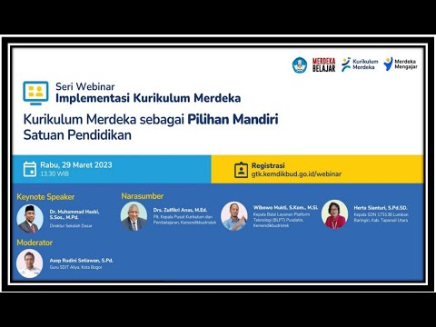 LIVE - Seri Webinar IKM : Kurikulum Merdeka Sebagai Pilihan Mandiri Satuan Pendidikan