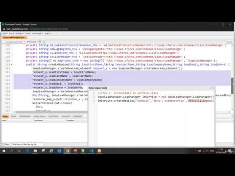14 Invoke Web service method from Generated Apex class