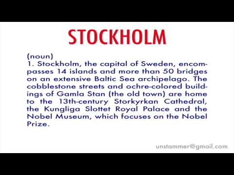 How to Pronounce Stockholm