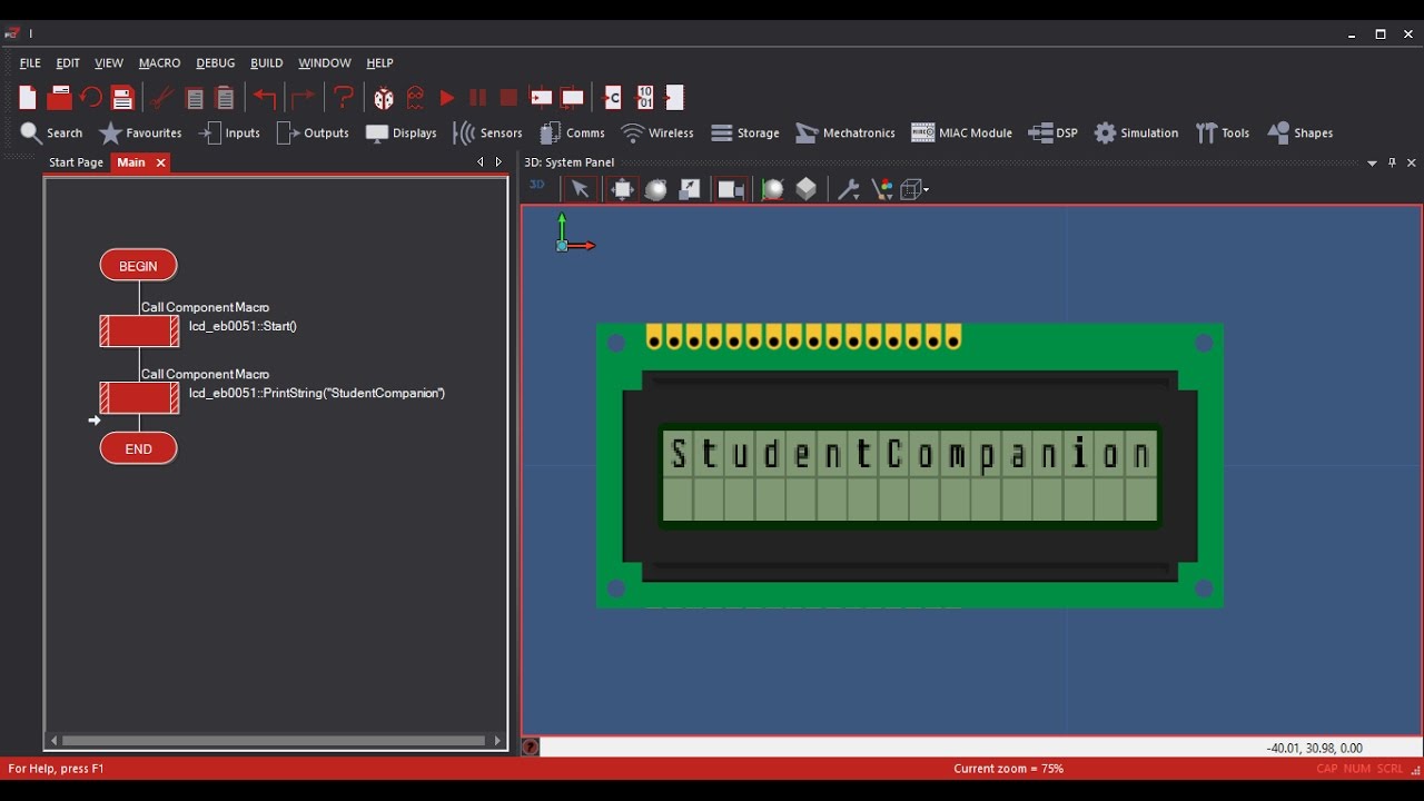 6- Interfacing LCD Display with PIC Microcontroller | Flowcode Beginners Tutorial