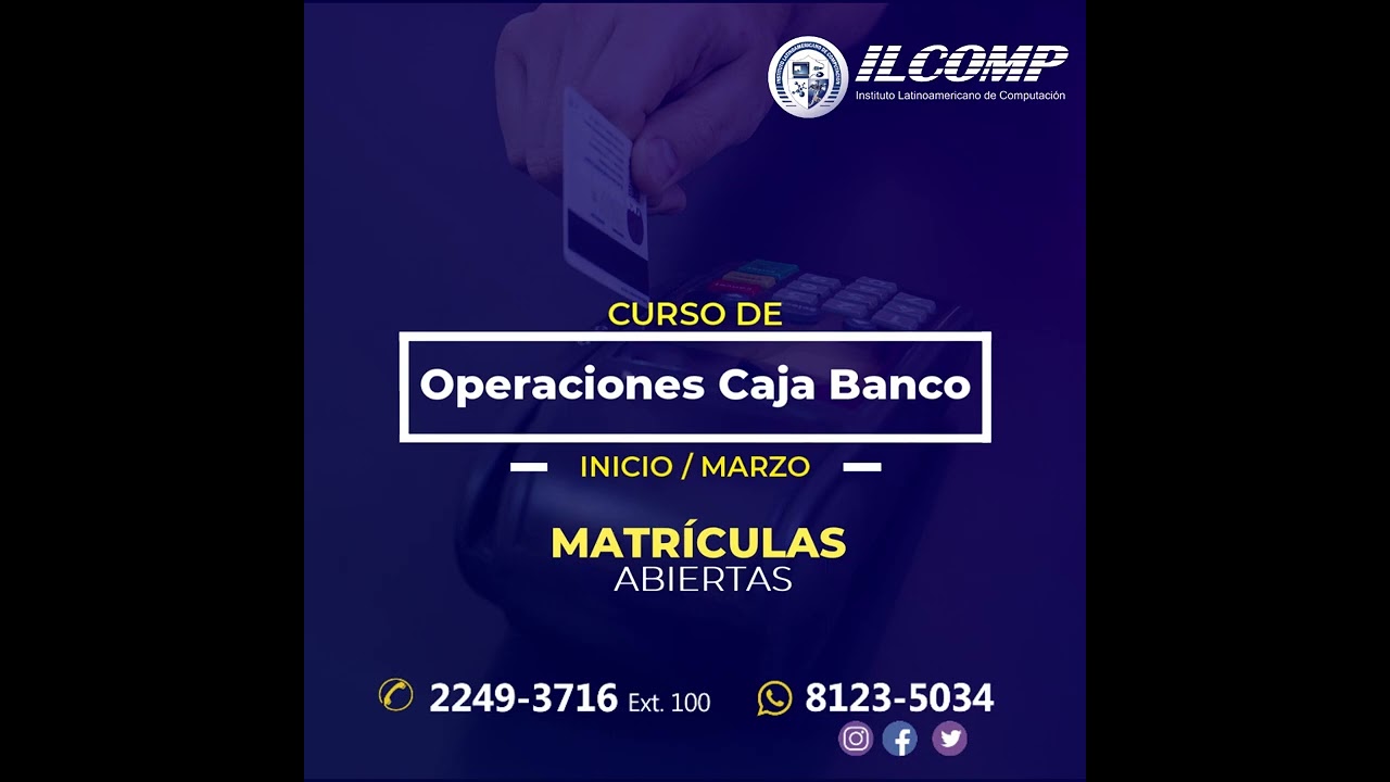 curso OPERACIONES CAJA BANCO