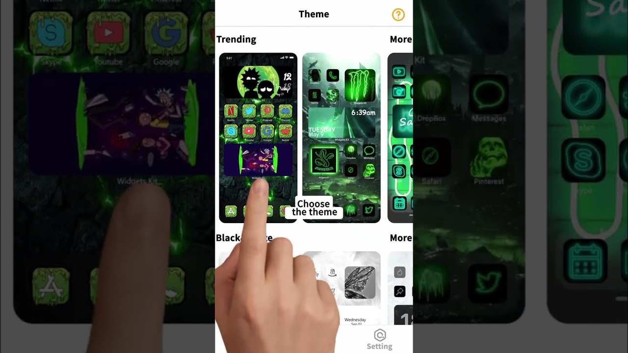 New theme pack this week! Get an aesthetic green phone icons, neon anime  widgets, wallpapers