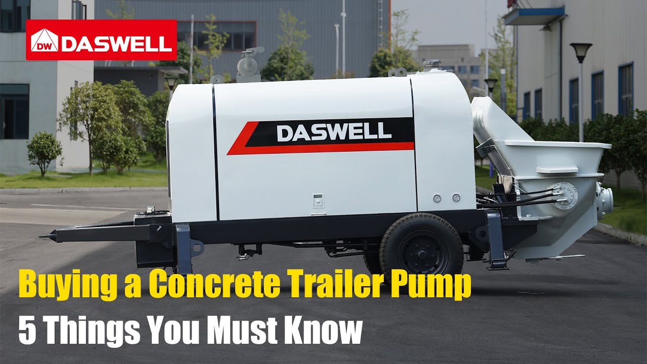 Concrete Trailer Pump & Concrete Pump Guide | 5 Things You Must Know Before Buying