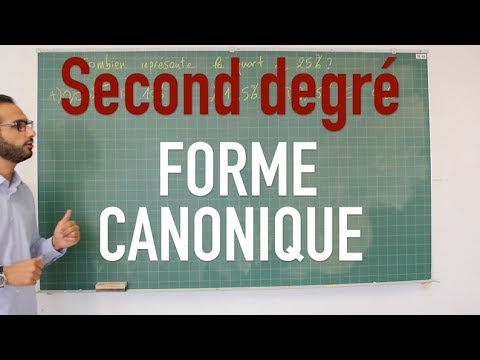 Second degré - Forme canonique