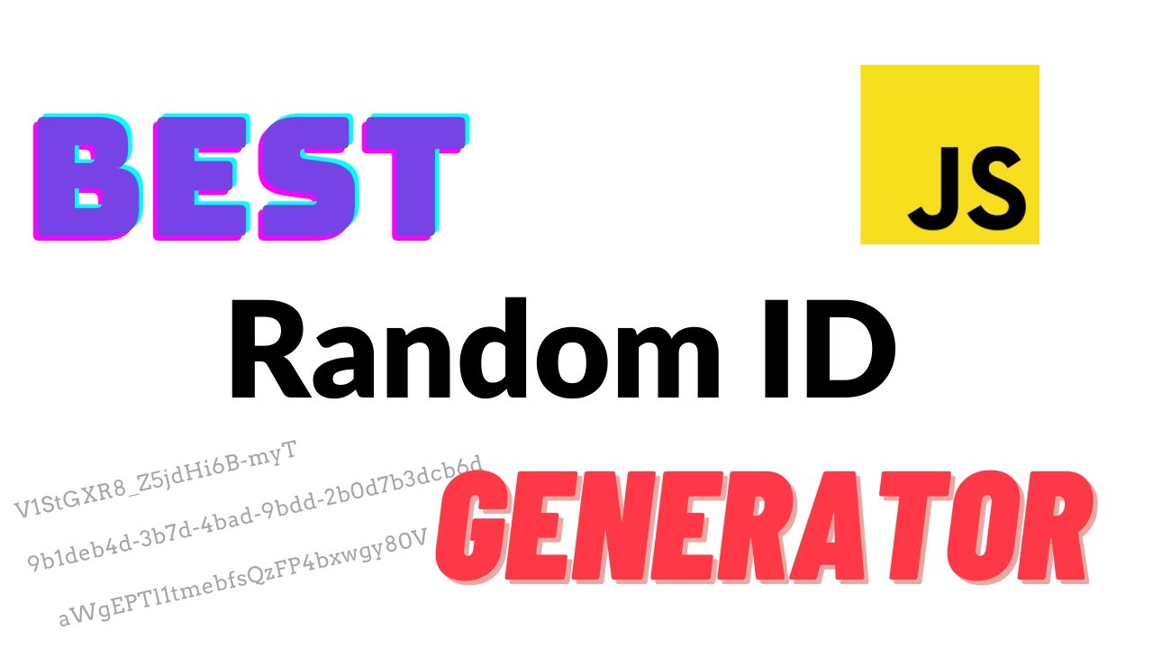 Best random and unique ID generator for Javascript #nanoid #ksuid #uuid #randomId #uniqueid