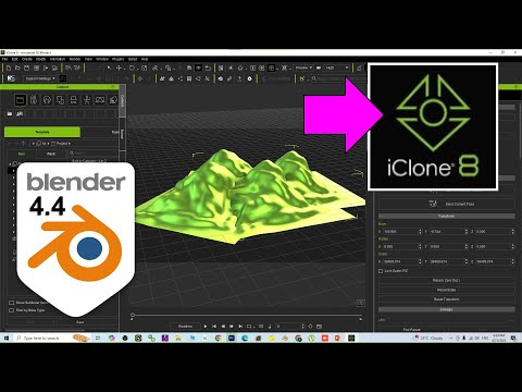 iClone Mountain 3D Modeling with Blender 4.4 - Full Tutorial #blender #iclone #mountain #tutorial